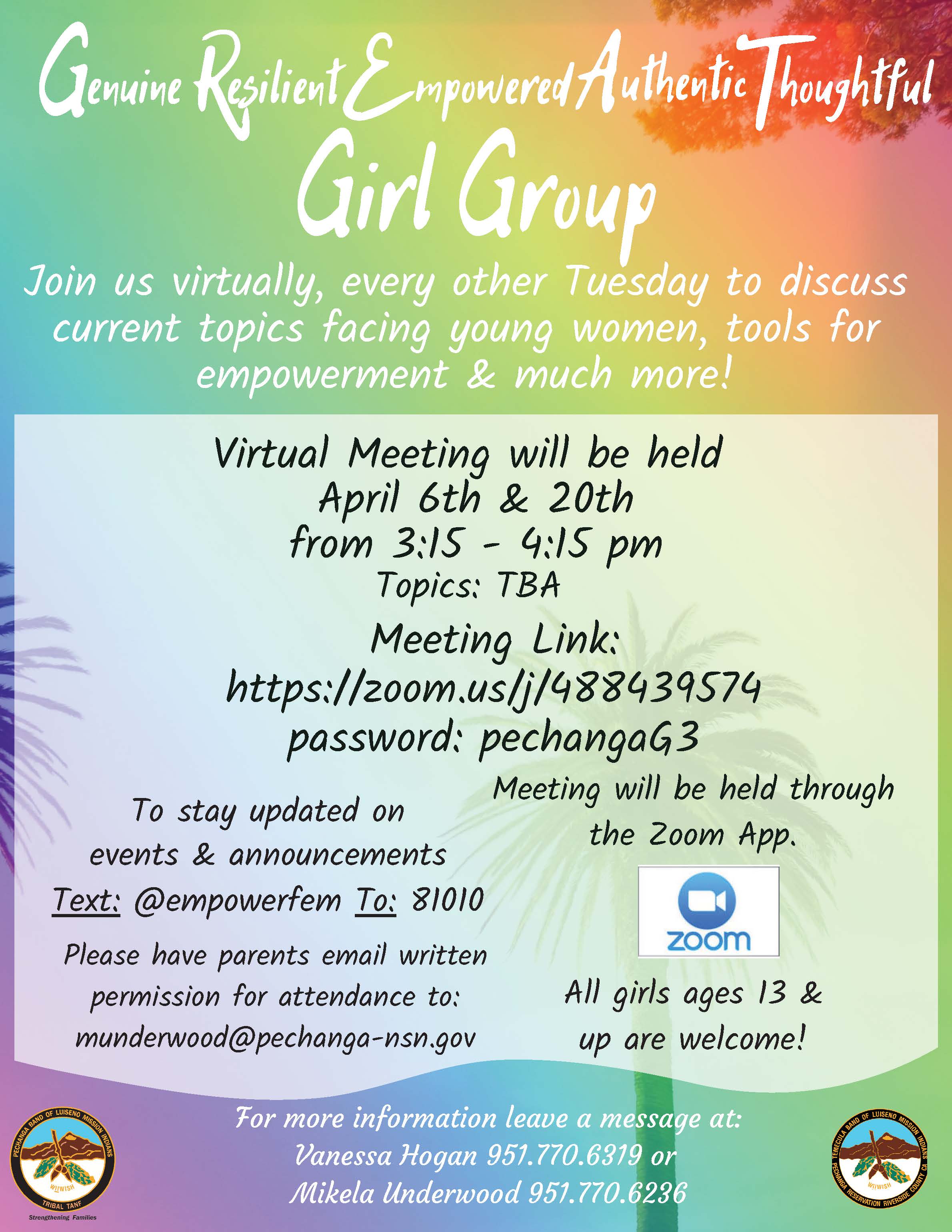 Pechanga TANF - Activities/Flyers