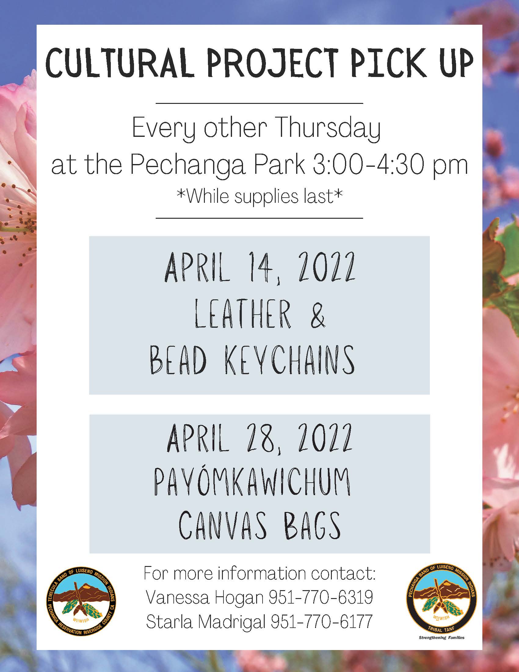 Pechanga TANF - Activities/Flyers
