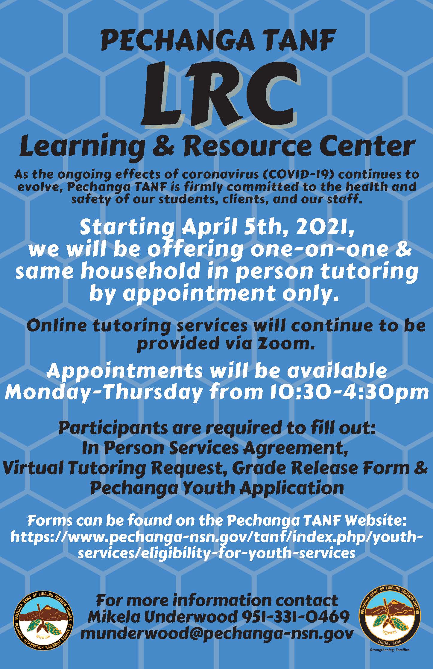 Pechanga TANF - Activities/Flyers